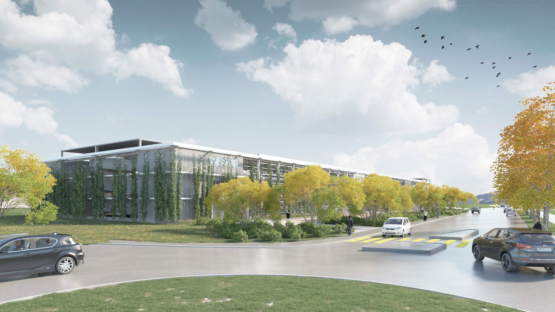 Parking mutualisé du Parc Scientifique et Technologique / PST – Architram